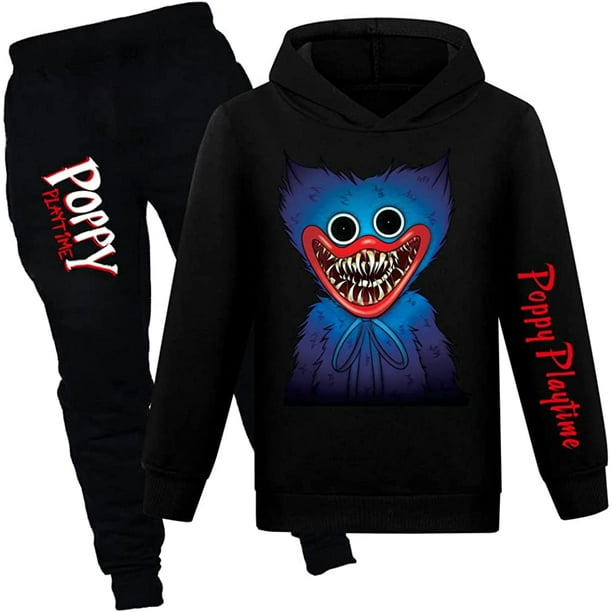 Diayung Boys Poppy Playtime Huggy Wuggy Hoodies Set Kids Clothes ...