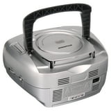 Sylvania SRCD243M Portable CD Boombox with AM/FM Radio - Silver ...