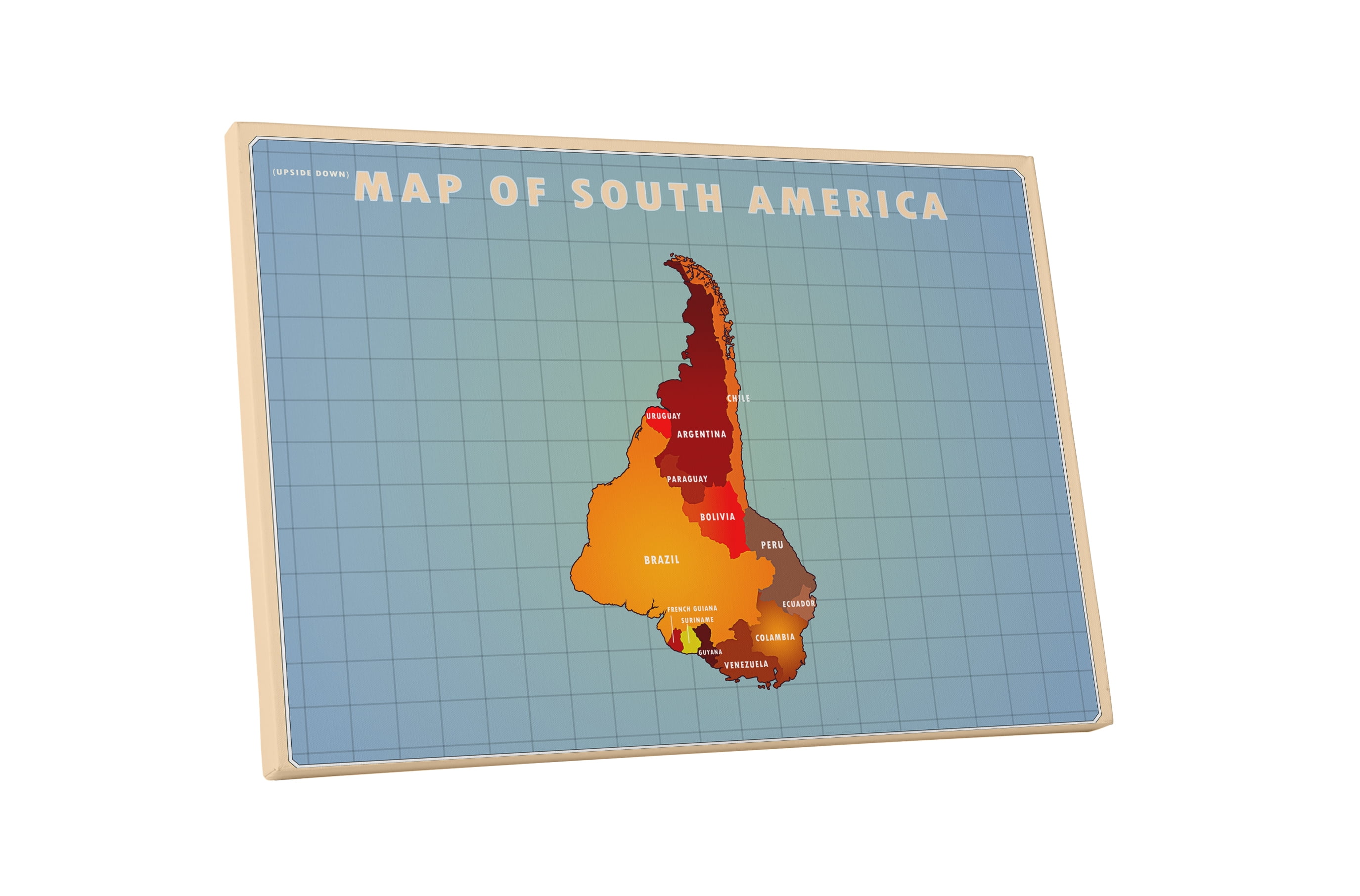 Pingo World 0126Q9FCD0G "Map of South America Upside Down" Gallery ...