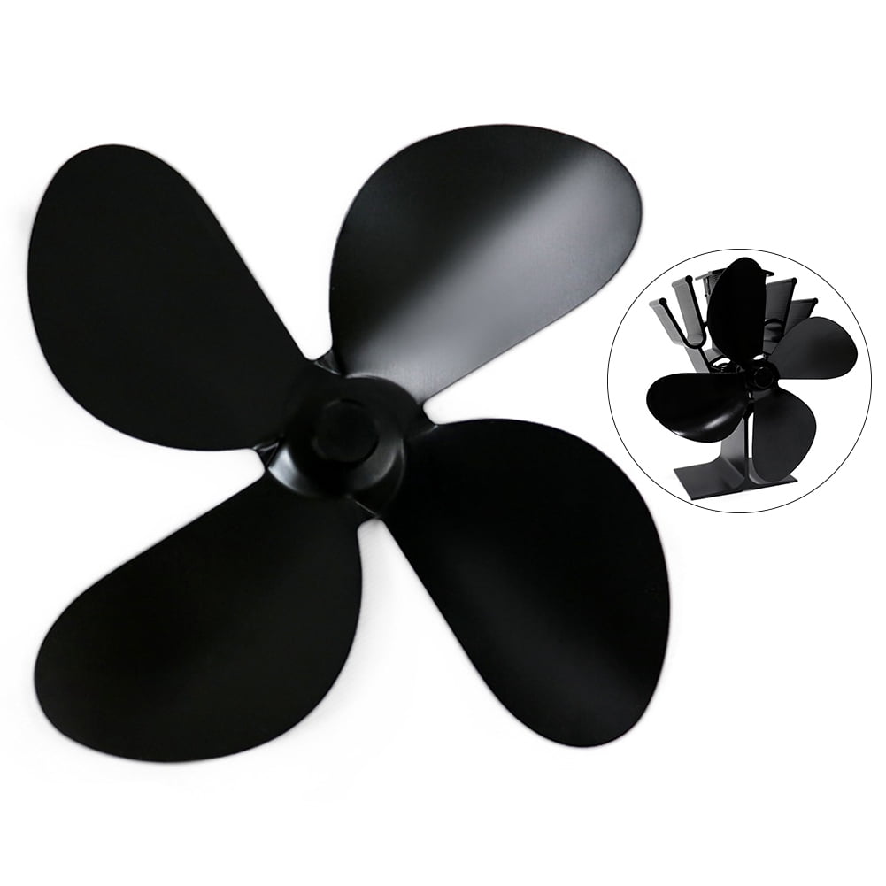Grofry Stove Fan Blade,Aluminum Alloy Blades Leaf for Stove Fan Log ...