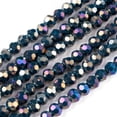 1strand Round Full Rainbow Faceted(32 Facets) Electroplate Glass Beads ...