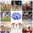 Cheerleading Poms 12 Pcs Handheld Pompoms With Handle- Perfect For ...
