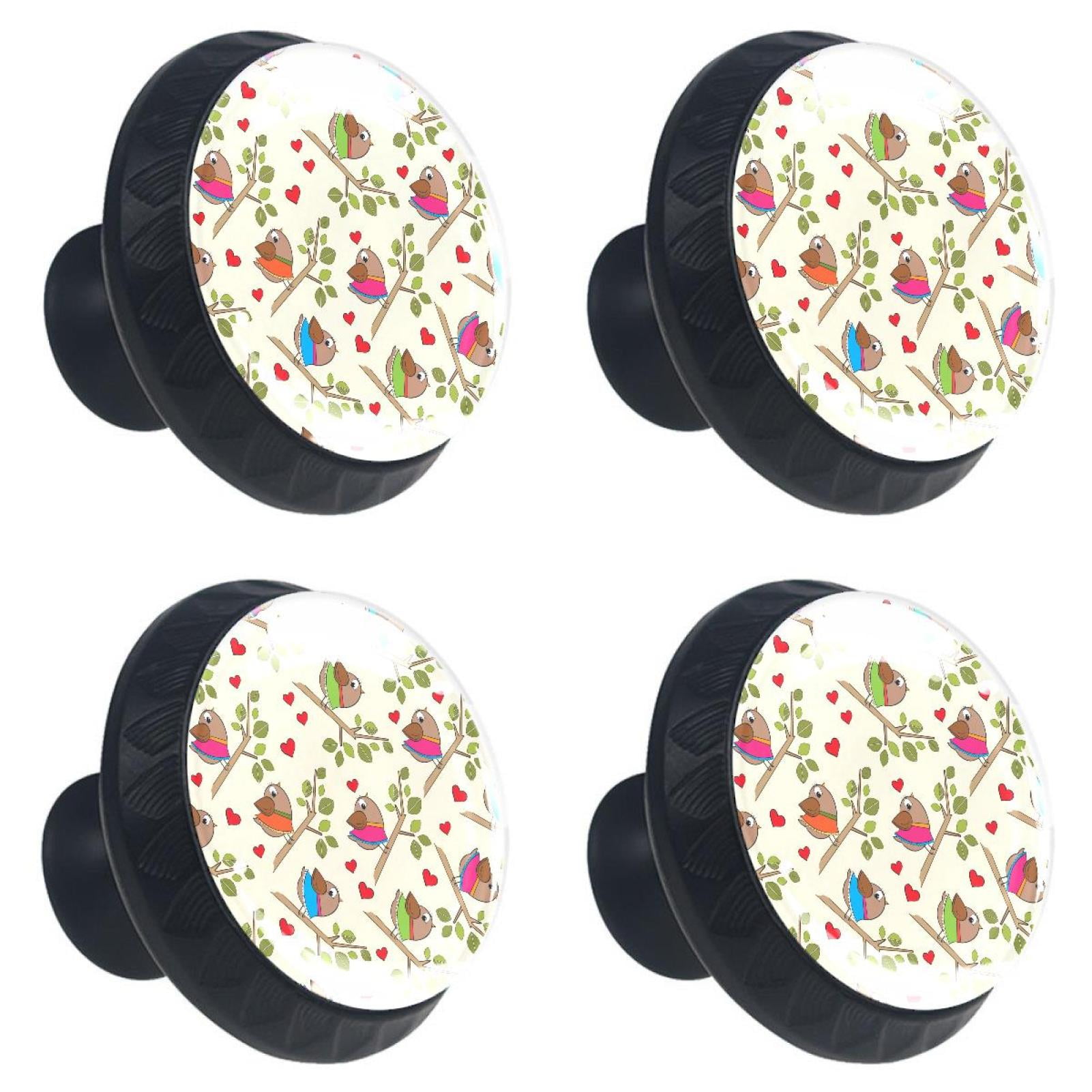 4 Pcs Birds Rest Branches Knobs for Kitchen Cabinet Cupboard Dresser ...