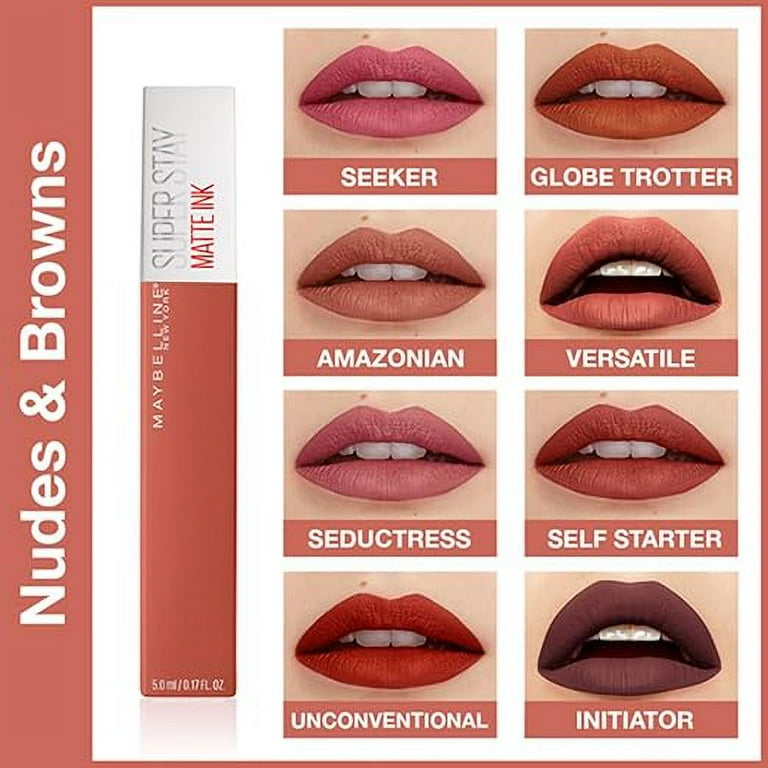Maybelline New York Liquid Matte Lipstick Long Lasting 16hr Wear Superstay Matte Ink 50 Voyager 5ml Walmart