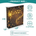 ALAZA Glitter Musical Notes Hardcover 3 Ring Binder 1.5" D-Rings with ...