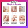 Fofosbeauty 24pcs Press On False Nail Tips Extra Long Coffin Manicure