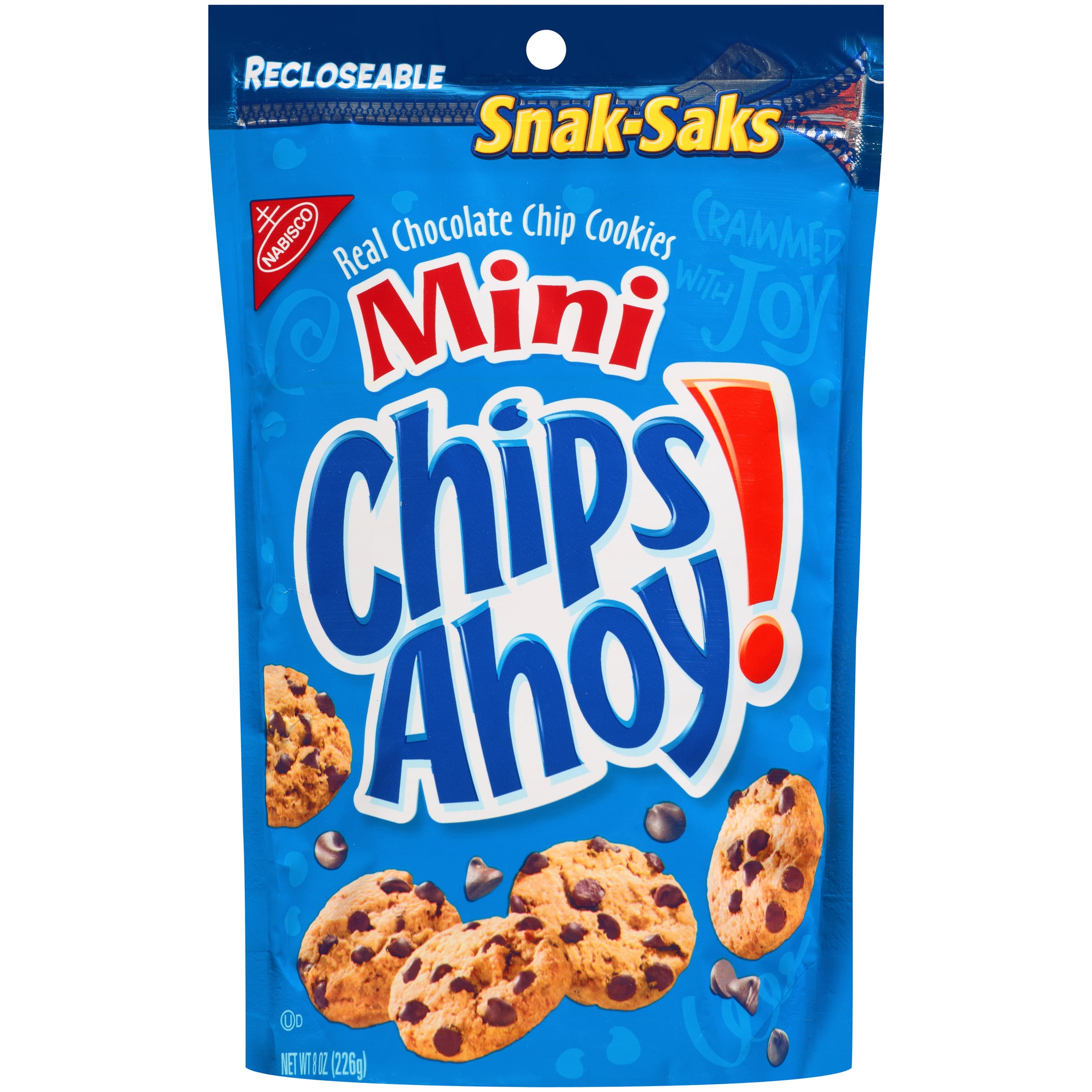CHIPS AHOY! Mini Original Chocolate Chip Cookies, 8 oz Snak-Sak ...