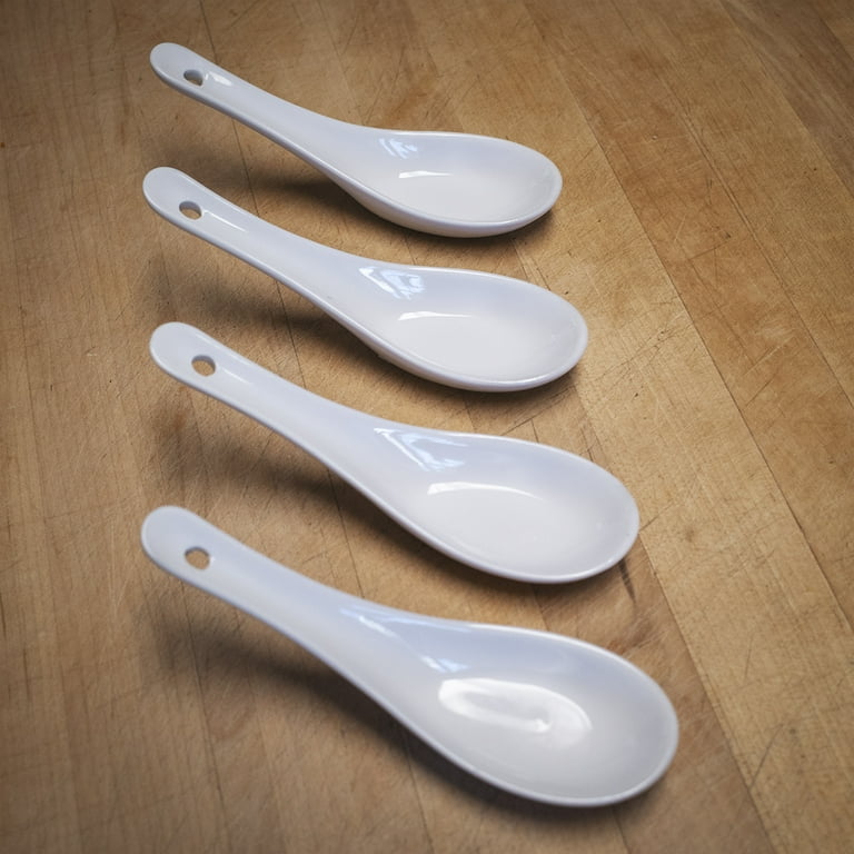 Ceramic Soup Spoons Set Of 4 Porcelain Japanese Soup Spoon Long Handle ...