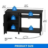 Dextrus 55-75 Gallon Fish Tank Stand with Electrical Sockets & RGB ...