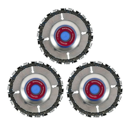 Willstar 4 in Angle Grinder Chainsaw Disc 22-Teeth Steel Chainsaw Blade ...