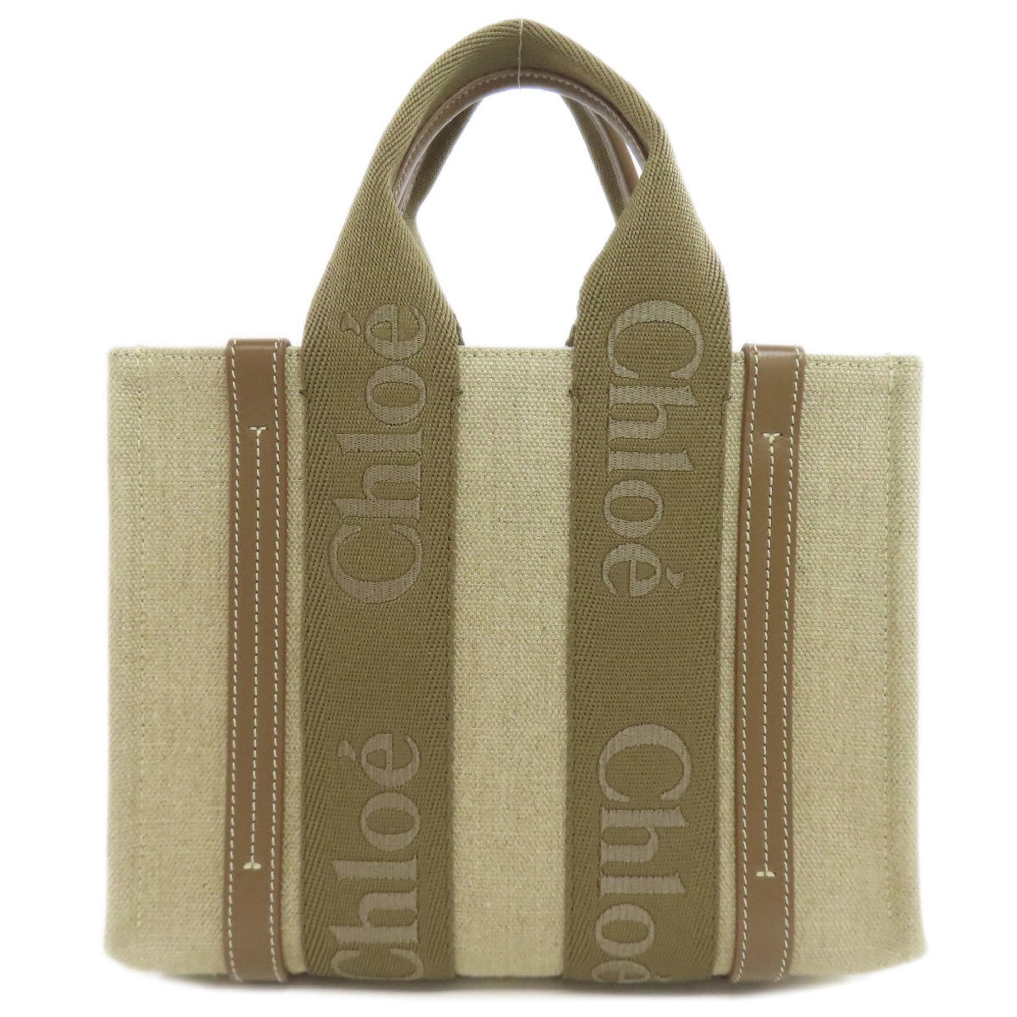 Pre-Owned Chloé Chloe Woody Handbag Canvas Women's CHLOE (Good ...
