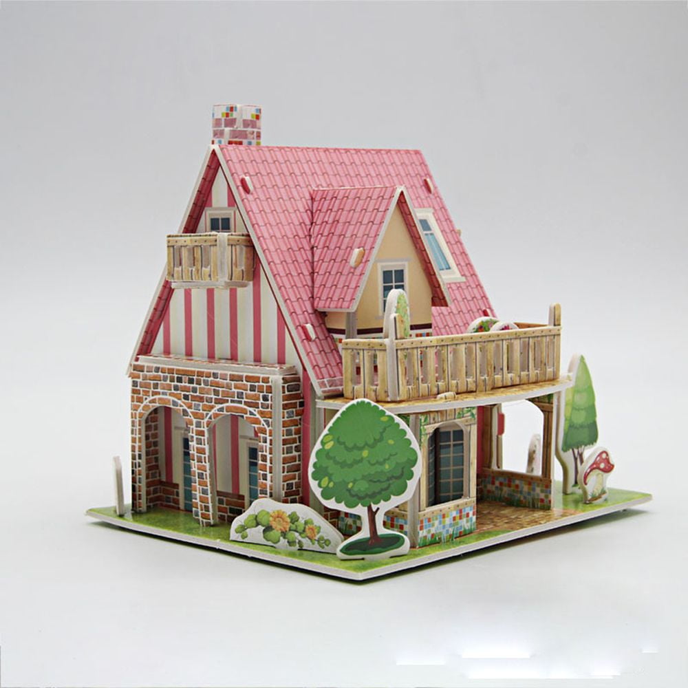 Children Gift Hand-assembled Toy Educational Toy DIY Handmade House ...