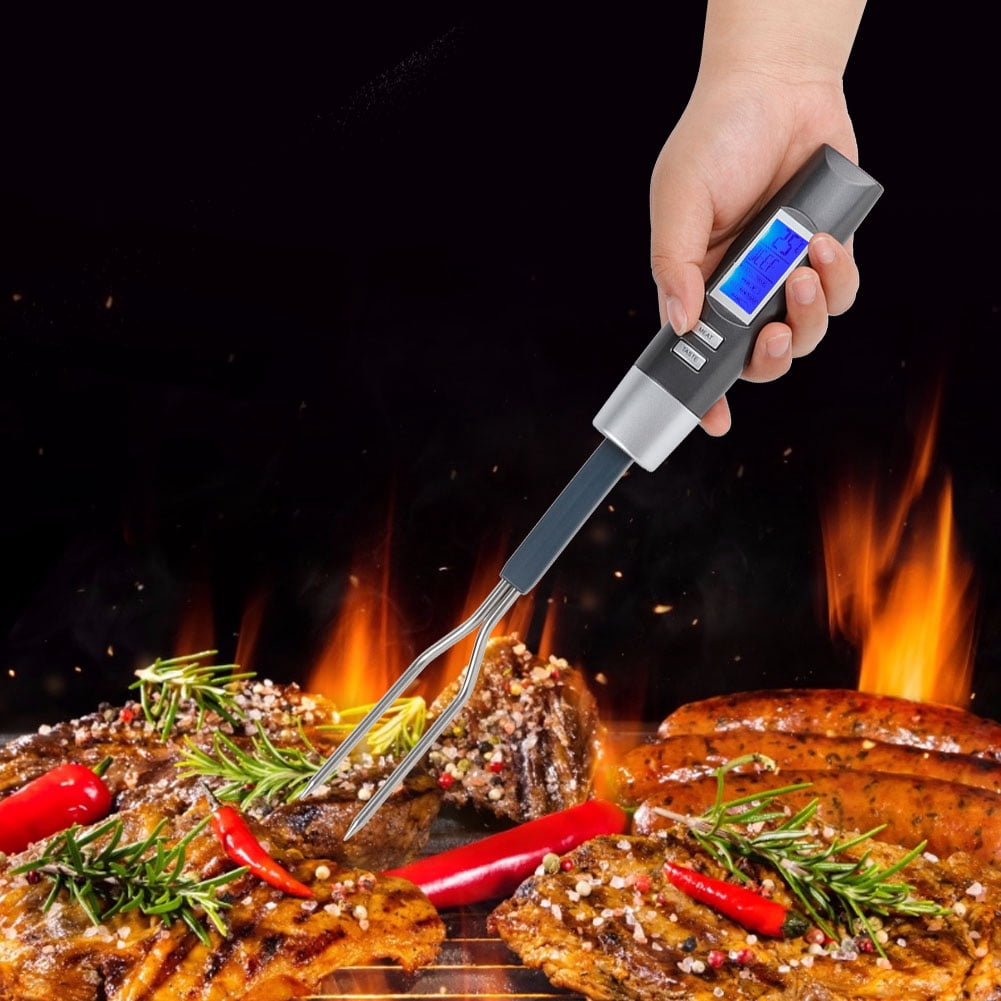 Fyydes Meat Thermometer, Digital Cooking Fork,Digital BBQ Meat ...