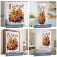 Autumn Sunflower Pumpkin Rugby Helmet Shower Curtain Set, Waterproof ...