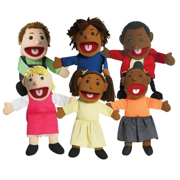 Ethnic Children Puppets - Set of 6 - Walmart.com - Walmart.com