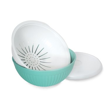 Multi-Purpose 1 Quart Colander/Strainer, Turquoise - Walmart.com