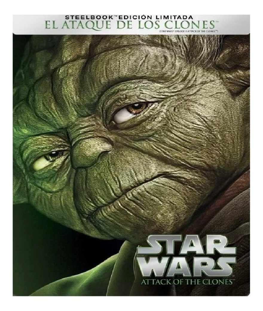 Star Wars 2 El Ataque De Los Clones Steelbook Blu ray DISNEY PIXAR Star ...