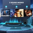 Sound Bar with Subwoofer,120W Soundbar for Smart TV Surround Sound Home ...