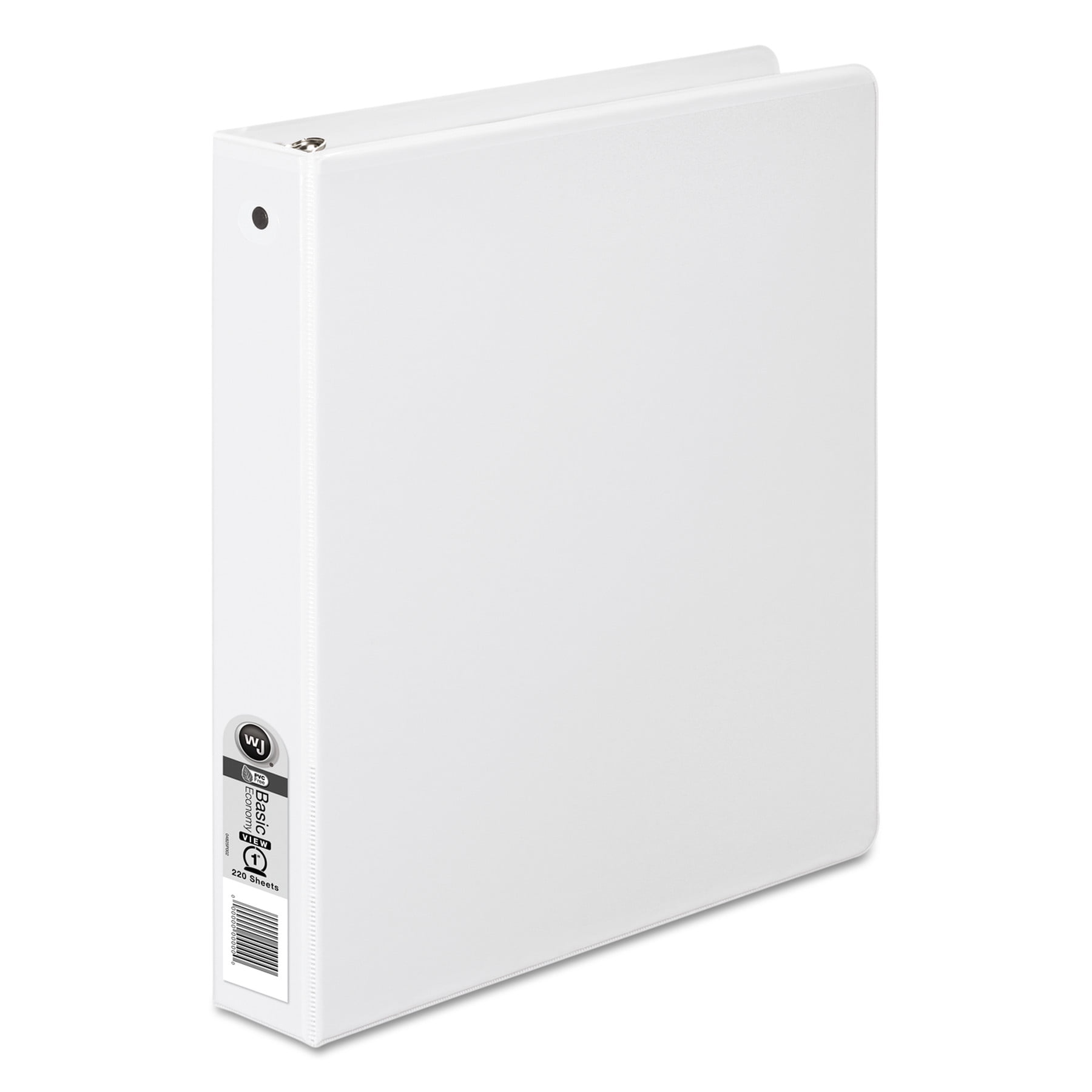 Wilson Jones 1" Basic View Binder, Round Rings, White - Walmart.com ...