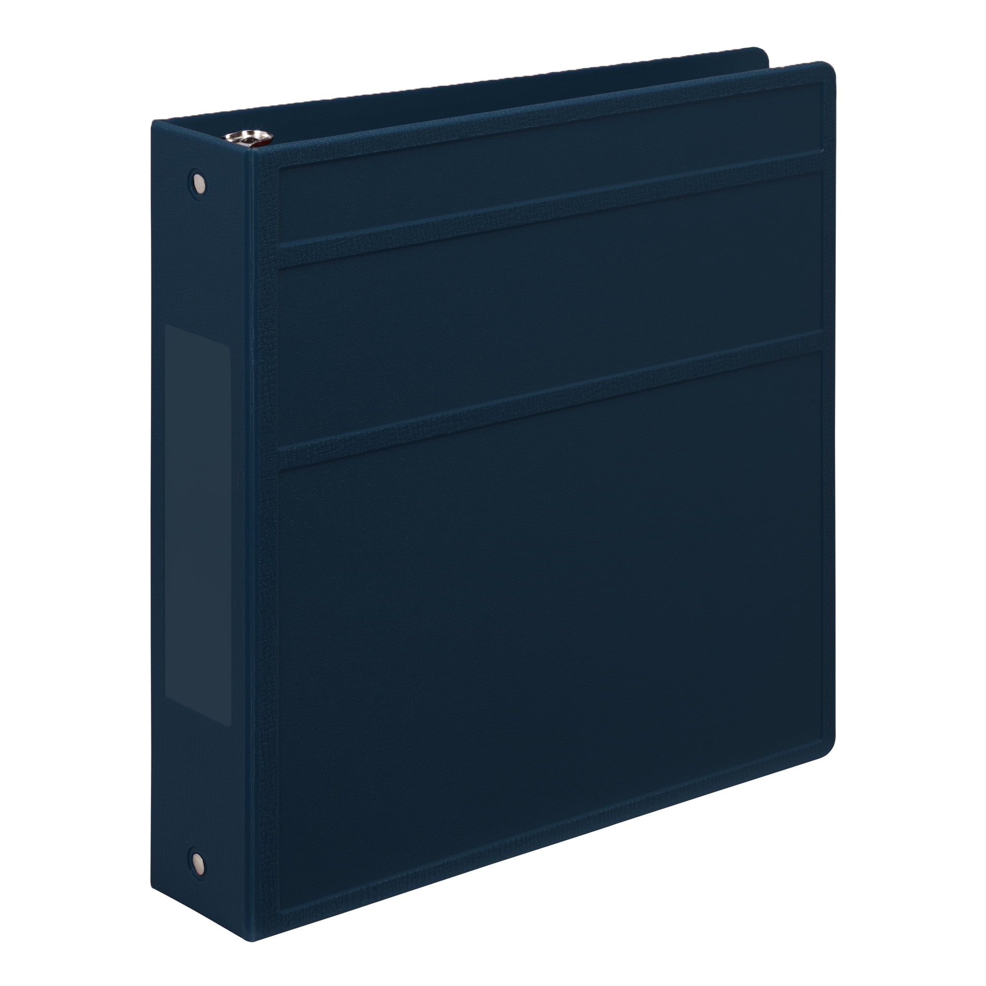 Carstens 2-Inch Heavy Duty 3-Ring Binder - Side Opening, Navy Blue ...
