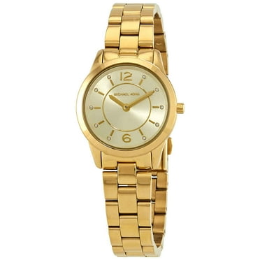Michael Kors Women's Runway MK5939 Gold Stainless-Steel Quartz Watch ...