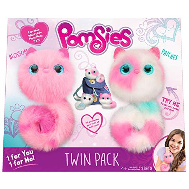 Pomsies Twin Pack Peluches interactivos, flores y parches Pomsies ...