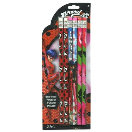 DDI 2325846 Miraculous Ladybug Wood Pencils - Pack of 6 - Case of 240 ...