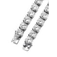 Lab Grown Diamond Tennis Chain / Necklace - 14K White Gold - Walmart.com