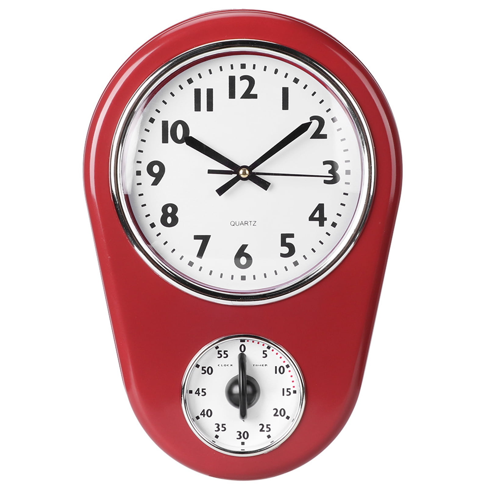 Click here for Senjay Vintage Red Battery Operated Hanging Clock... prices