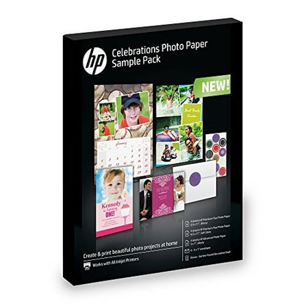 HP Photo Paper, Assortment (5x7, 8.5x11, envelopes) 12 sheets | Walmart ...