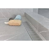 Side Outlet 16 Inch Linear Shower Drain with ABS Drain Base Flange and ...