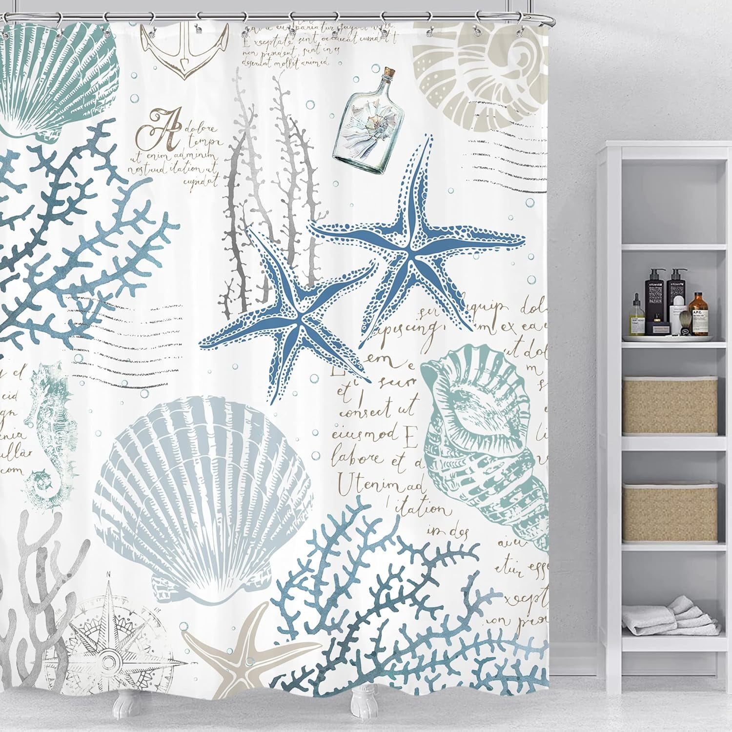 Click here for About You Nautical Coastal Shower Curtain 72wx72h... prices