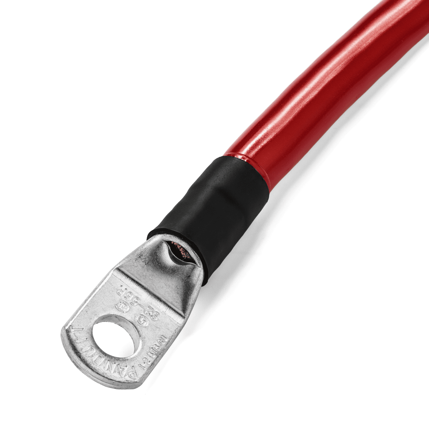 Red 5 Foot 4 AWG Battery Cable by Spartan Power, Positive Only ...