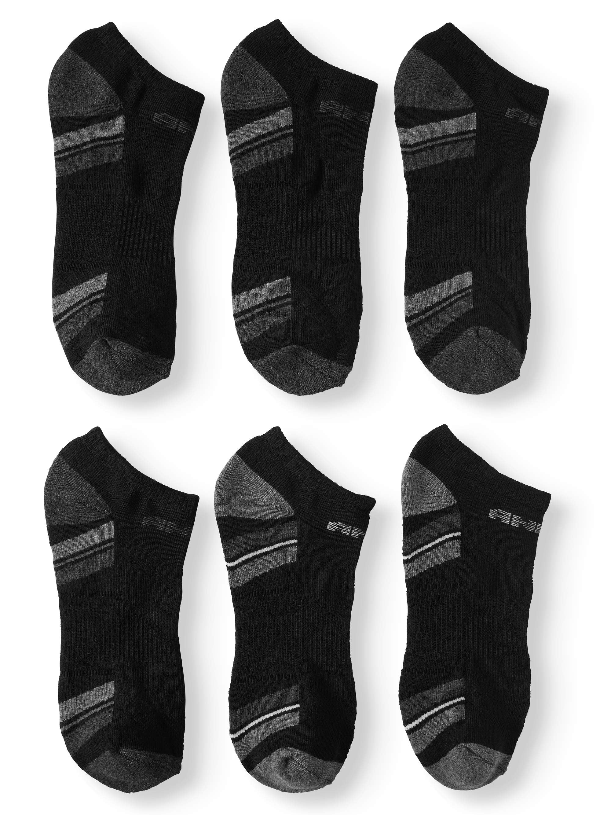 Men's Performance Low Cut Socks, 6 Pack - Walmart.com