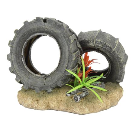 Aquarium Ornament Fish Tank Tank ration Scenery Tire Plants r - Walmart.ca