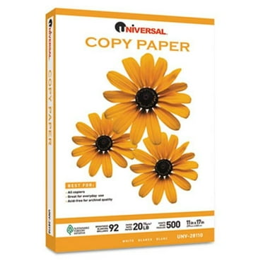 Universal Economy Office Copy Paper, 92 Bright, 20lb, 8.5 x 11, White ...