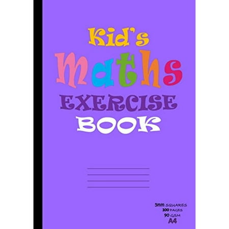 Kid's Maths Exercise Book: 5mm Square (Grid) Ruled School Math Notebook ...