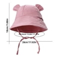 Boy And Girl Sun Hat Baby Bear Ears Fisherman's Hat Sun Hat Beach Cap ...