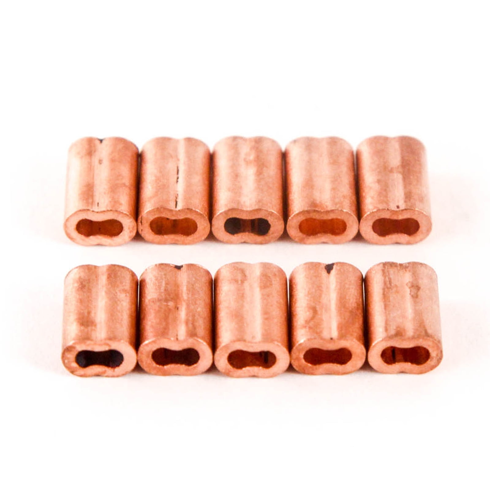 1/16 Inches Copper Wire Rope and Cable Line End Double Barrel Ferrule ...
