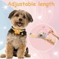 Bling Rhinestone Pet Collar with Flower Design, Yellow Floral Pet ...