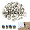 1200 PCS Steel Thumb Tacks Metal Round Head Thumbtack Office Home Cork ...