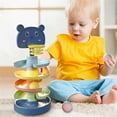 LUCKYXTT Colorful Bear-Themed Ball Drop Tower Toy Set for Toddlers ...