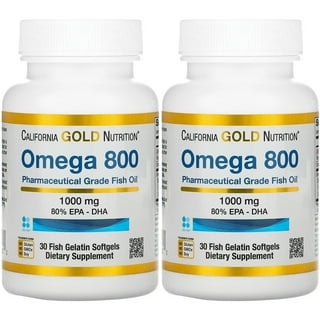 Swanson Super Dpa Fish Oil 1,000 mg 60 Sgels 2 Pack - Walmart.com