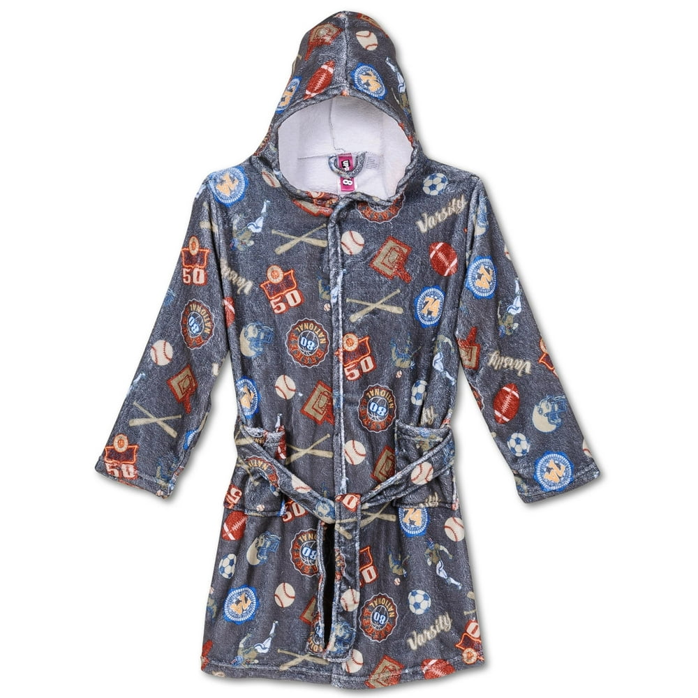 Up Past 8 - Up Past 8 Kids Robes Hooded Bathrobe Girls and Boys Plush ...