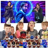 John Wick Party Supplies Decor Decorations Plates Movie Background Cake ...