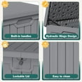 Devoko 230 Gallon Deck Box, Outdoor Resin Storage Box, with Large ...