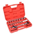 Heavy Duty 12 Point Bidirectional Ratcheting Socket Set Covering 8mm To ...