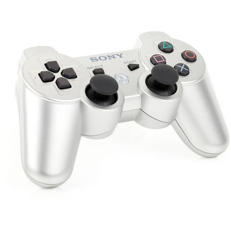 Playstation Ps3 Dualshock 3 Silver Controller - Walmart.com