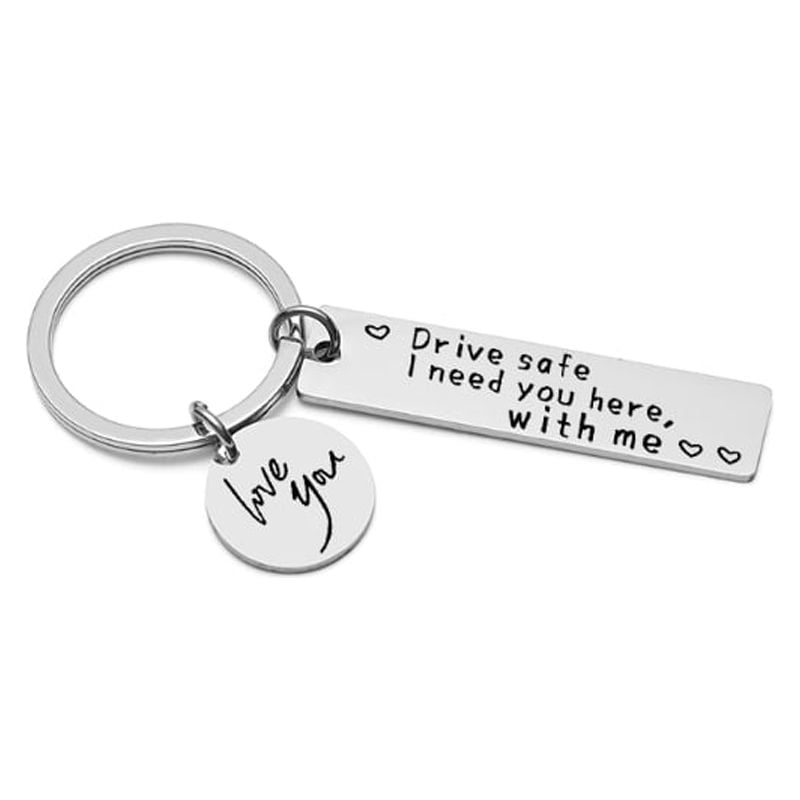 Driving Safety Key Chain Gift for Boyfriend Drive Safe I Need You Here ...