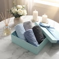 4 Pcs Blue Hand Towel for Bathroom 14 x 30 Inch Neutral Microfiber ...